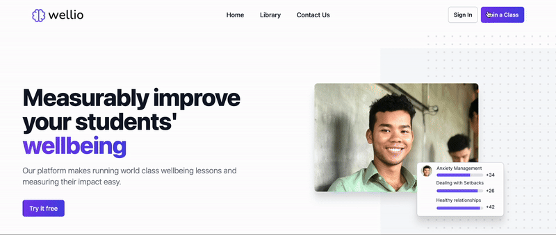 How to set students up on Wellio