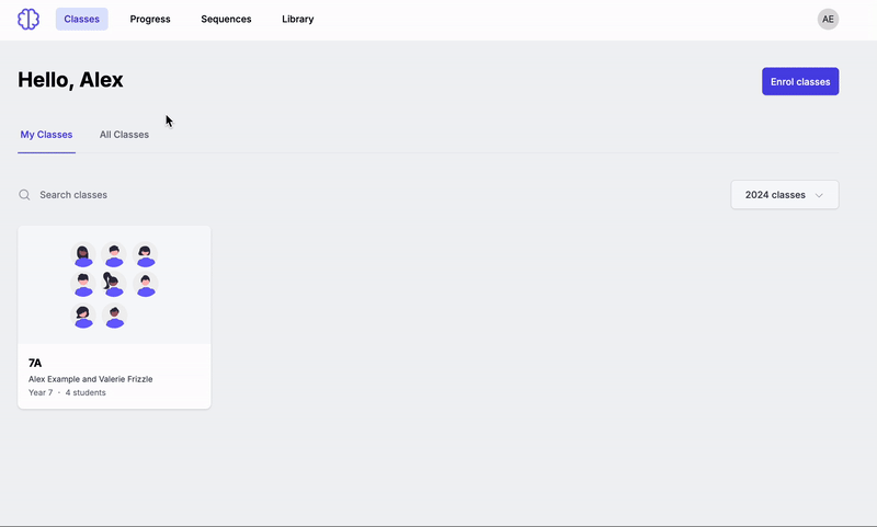 Creating a class in Wellio