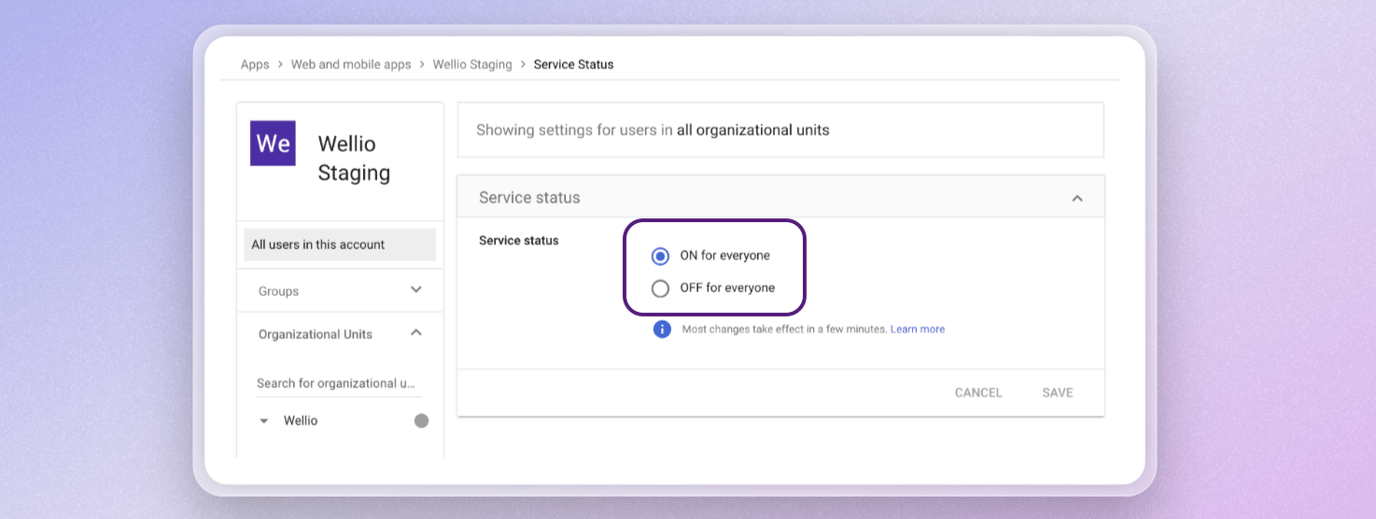 Single Sign On (SSO) for Google Schools